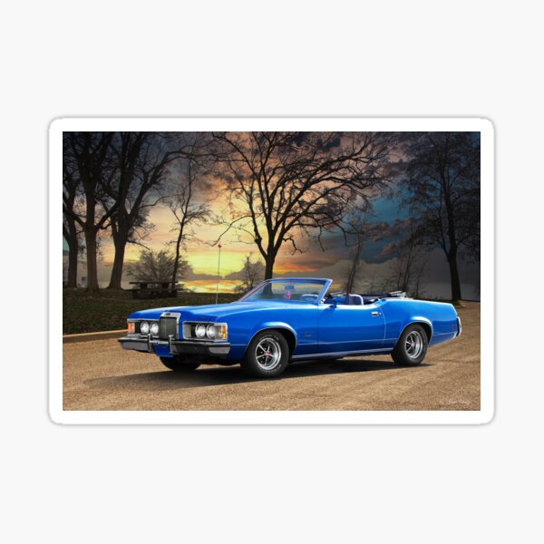 "1973 Mercury Cougar XR7 Convertible" Sticker for Sale by DaveKoontz ...