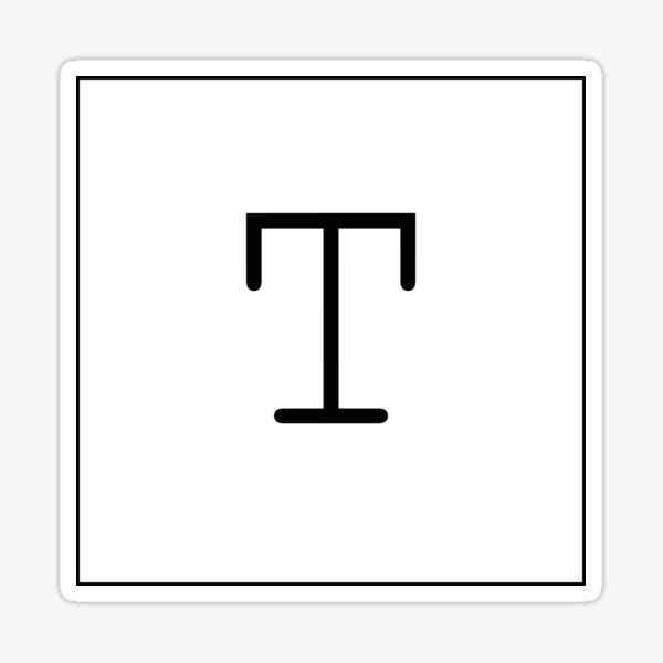 "Letter - T" Sticker by MS-Design666 | Redbubble