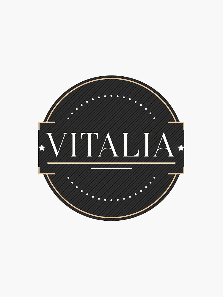 "Vitalia Restaurant Logo" Sticker for Sale by daviswhitewood | Redbubble