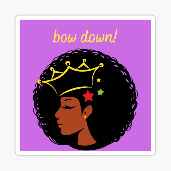 "Bow Down!" Sticker for Sale by lilrealwil | Redbubble