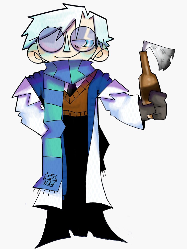 "Doctor Julian Iceberg " Sticker for Sale by PeachWorm | Redbubble