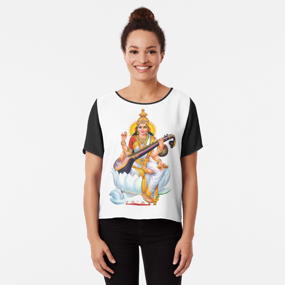 "SARASWATI DEVI" Sticker for Sale by banothsonu | Redbubble