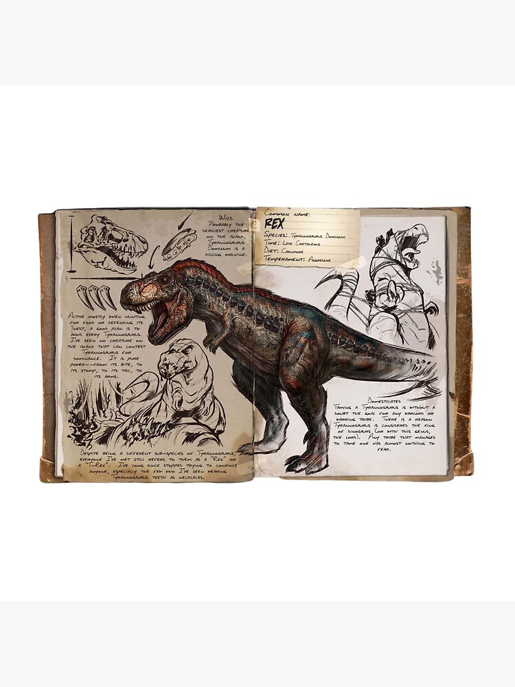 "Ark: Survival Evolved Rex dossier" Poster for Sale by Takushi4 | Redbubble