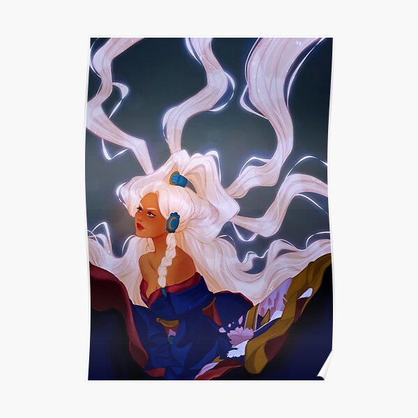 Yue Avatar Atla Last Airbender Moon Spirit Posters | Redbubble