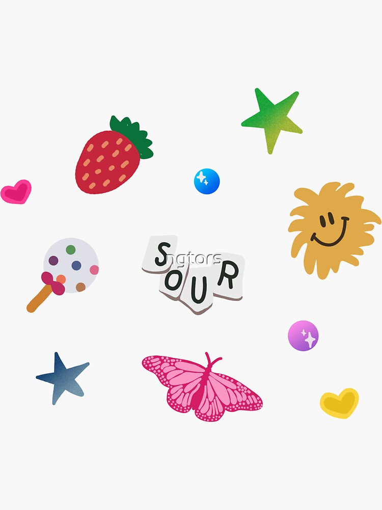"SOUR cover " Sticker for Sale by ngtors | Redbubble