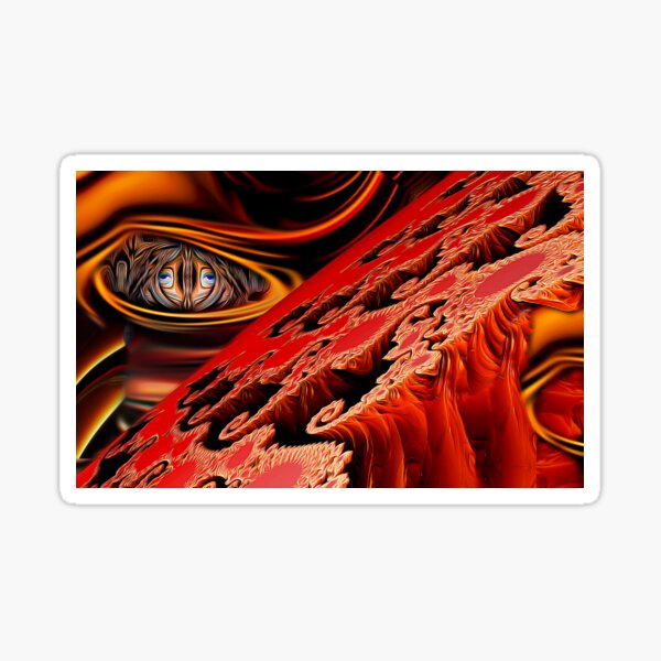 "Eye of the Lizard King" Sticker by casechaser | Redbubble