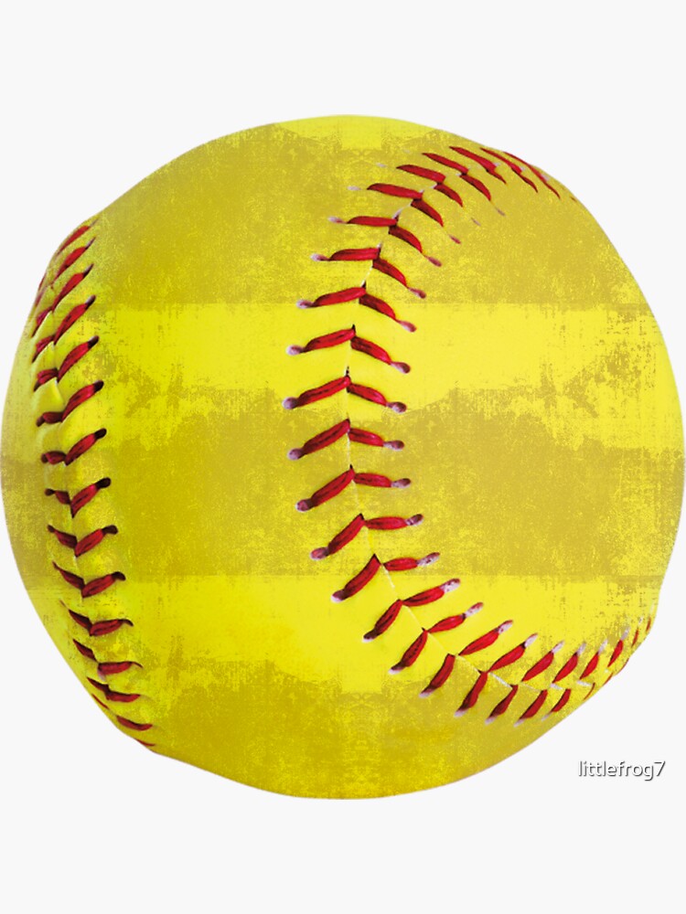 "Dirty Softball" Sticker by littlefrog7 | Redbubble