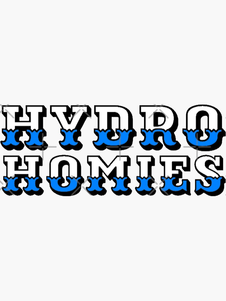 "Hydro Homies" Sticker for Sale by radiantdark | Redbubble