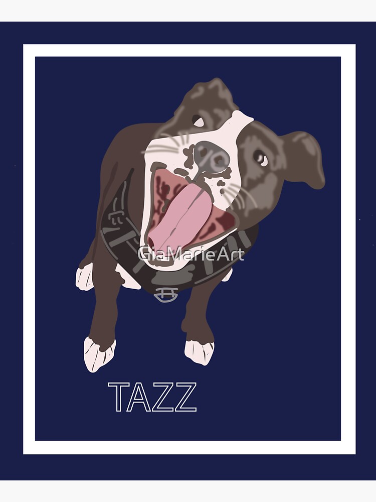 "Tazz!" Sticker for Sale by GiaMarieArt | Redbubble