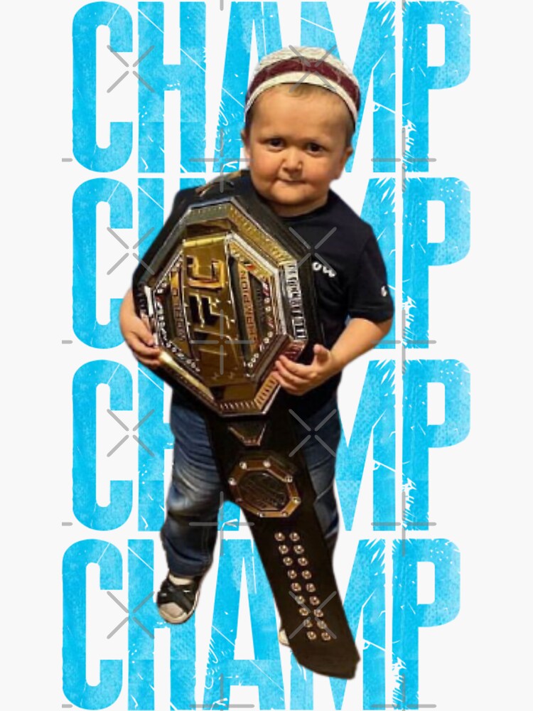 "hasbulla magomedov champ belt" Sticker by BlackEagleTee | Redbubble