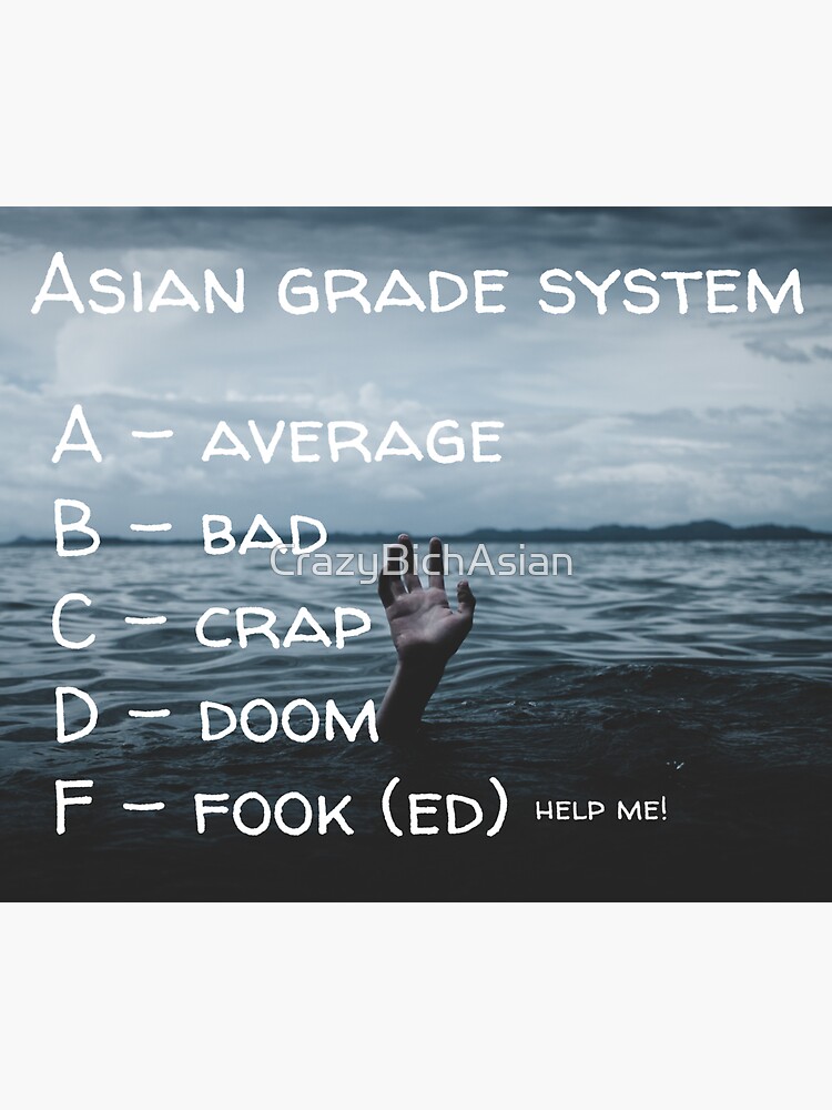 "Asian Grade System - Back To School, Asian Education" Sticker for Sale ...
