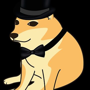 Póster con la obra «Perrito cheems elegante» de Atsuwu | Redbubble