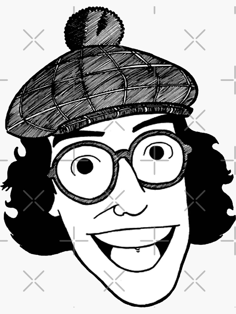 "nardwuar " Sticker for Sale by IBtwo3 | Redbubble