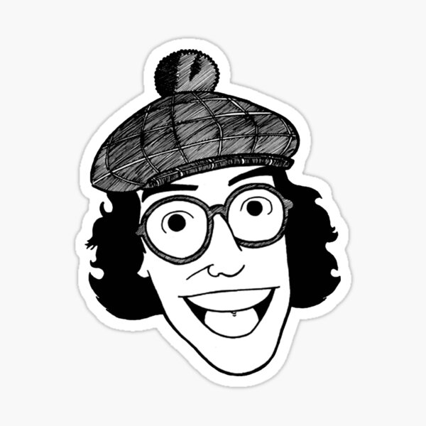 "nardwuar " Sticker for Sale by IBtwo3 | Redbubble