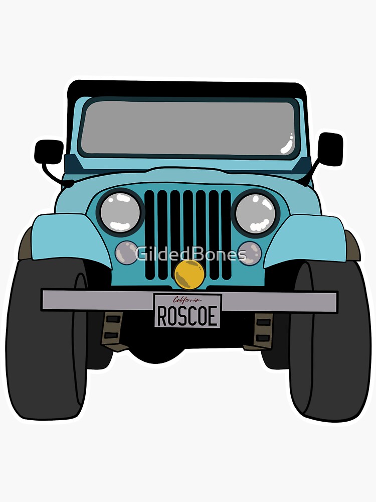 "Stiles Jeep" Sticker for Sale by GildedBones | Redbubble