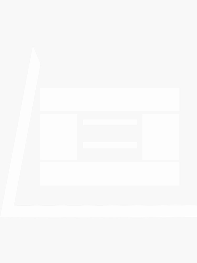 "White Logo" Sticker for Sale by SV-DESIGN | Redbubble