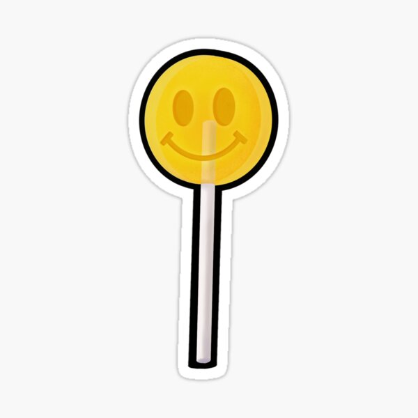 "Smiley Pop" Sticker for Sale by Soft-n-Vivid | Redbubble