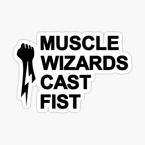 Home Décor Muscle Wizards Cast Fist decal sticker Dungeons and Dragons ...