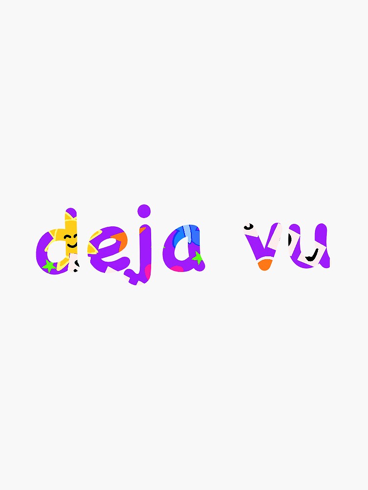 "Deja Vu Sticker" Sticker by minimalistworks | Redbubble