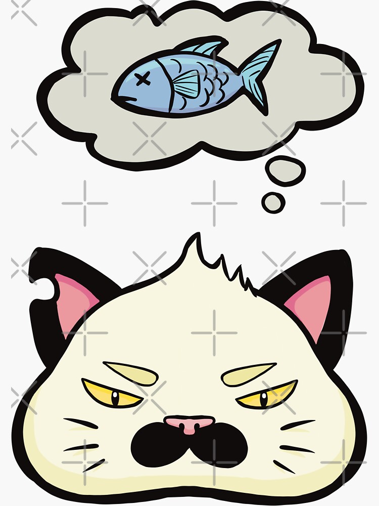 "Cute Luca's cat" Sticker for Sale by Namidere7 | Redbubble