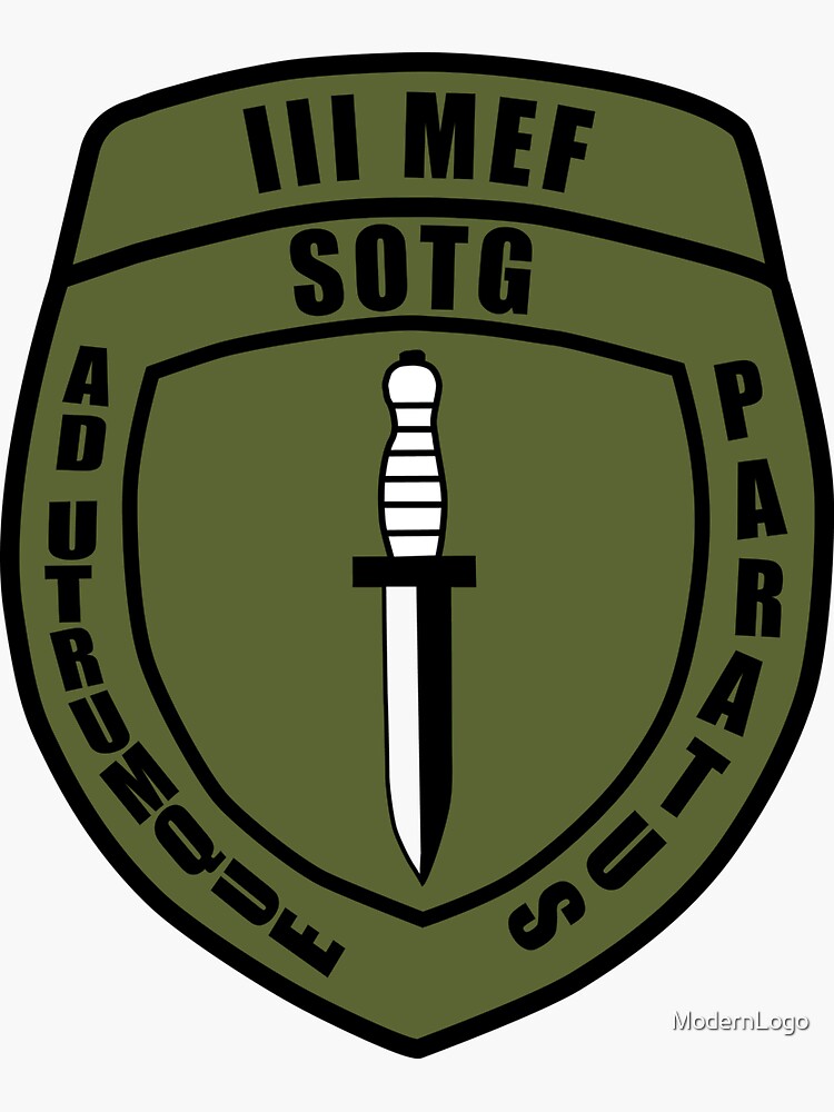 "Special Operations Training Group III MEF" Sticker for Sale by ...