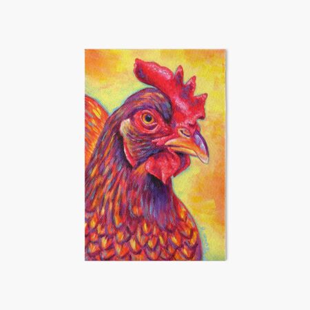 "Rosie the Rhode Island Red Chicken" Art Board Print by lioncrusher ...