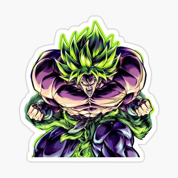 "Broly" Sticker for Sale by Scepter4 | Redbubble