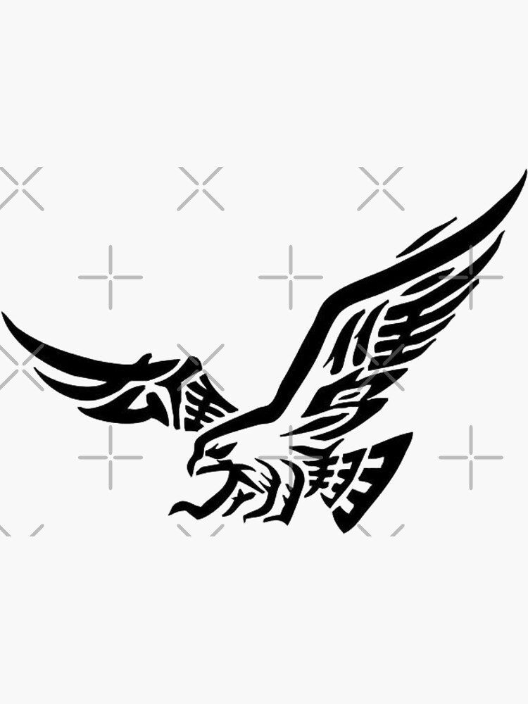 "ink Eagle Chinese character" Sticker for Sale by VintageKiko | Redbubble