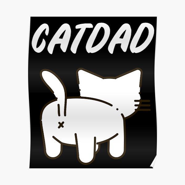 Póster «Gato papá gato amante gato papá papi padre padre gato dueño» de ...