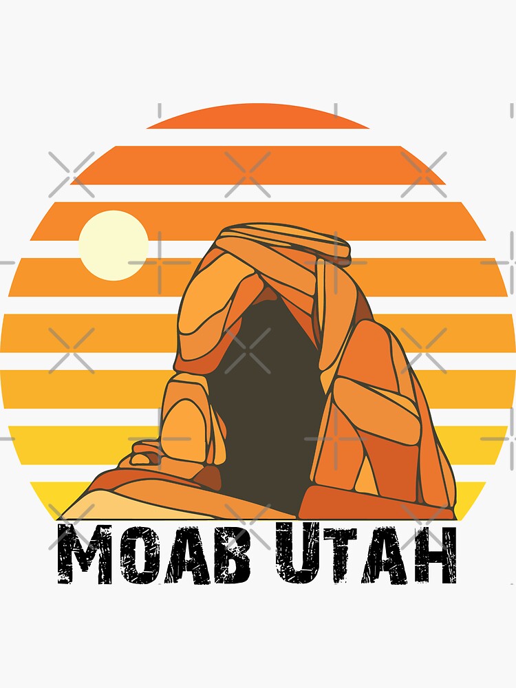 "Moab Utah" Sticker for Sale by benkhou | Redbubble