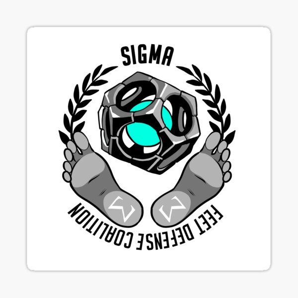 "SIGMA FEET DEFENSE COALITION" Sticker for Sale by grapeyguts | Redbubble