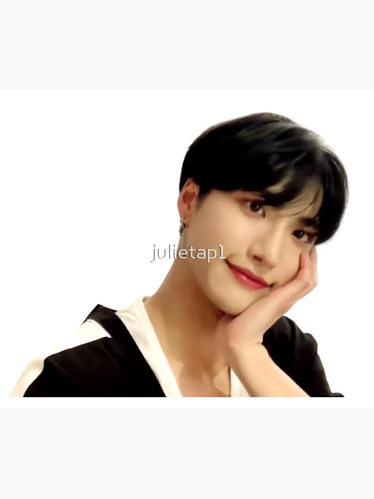"Seonghwa Ateez Cute Meme" Poster by julietap1 | Redbubble
