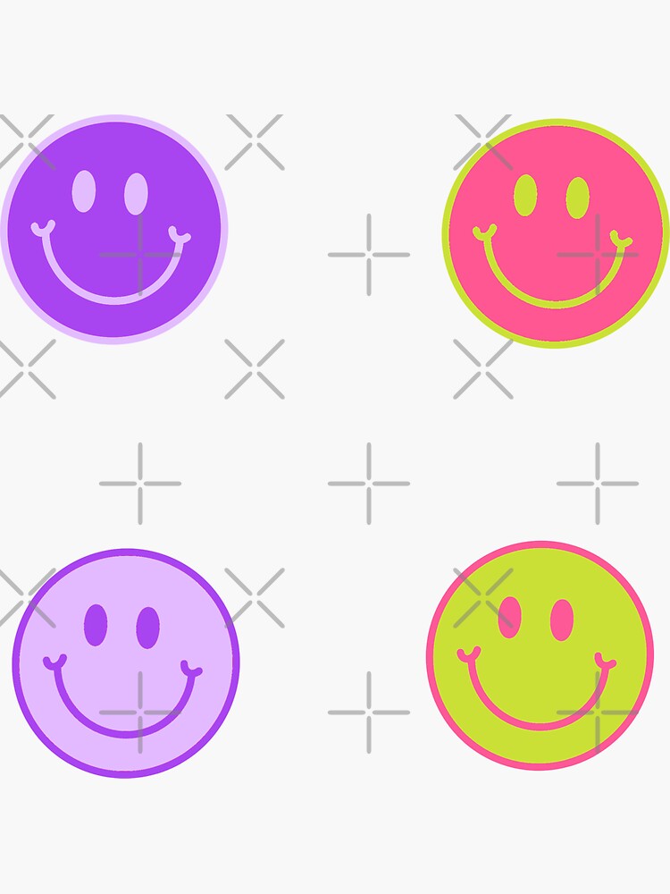 "Pink and Purple Smile" Sticker for Sale by andiegras | Redbubble