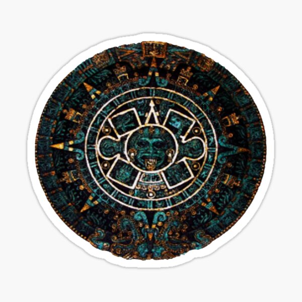 "THE AZTEC CALENDAR " Sticker by WatermelonHome | Redbubble
