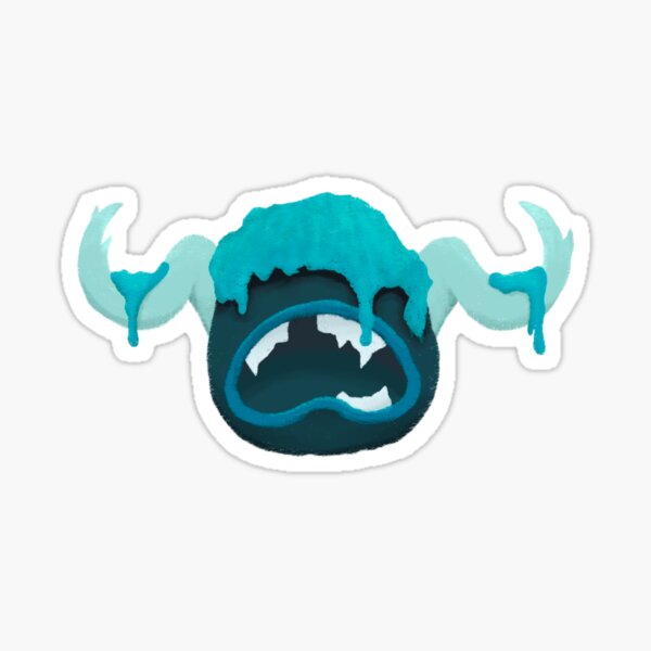 "Pastel Minecraft Warden Mob Head" Sticker for Sale by ColsonC | Redbubble