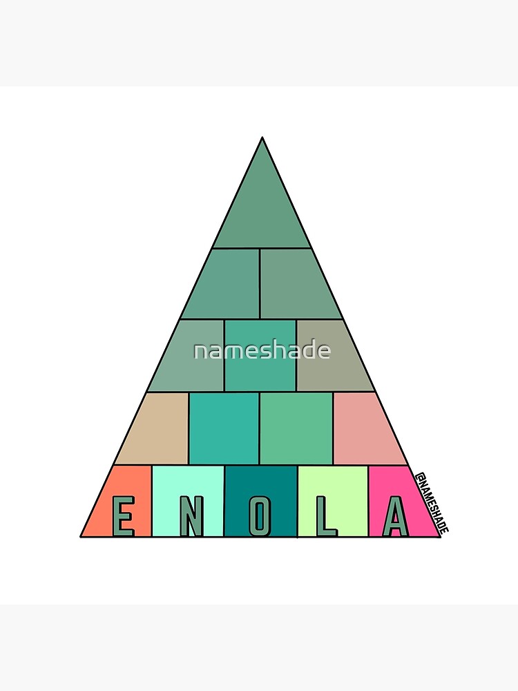 "Enola NameShade Pyramid" Poster for Sale by nameshade | Redbubble