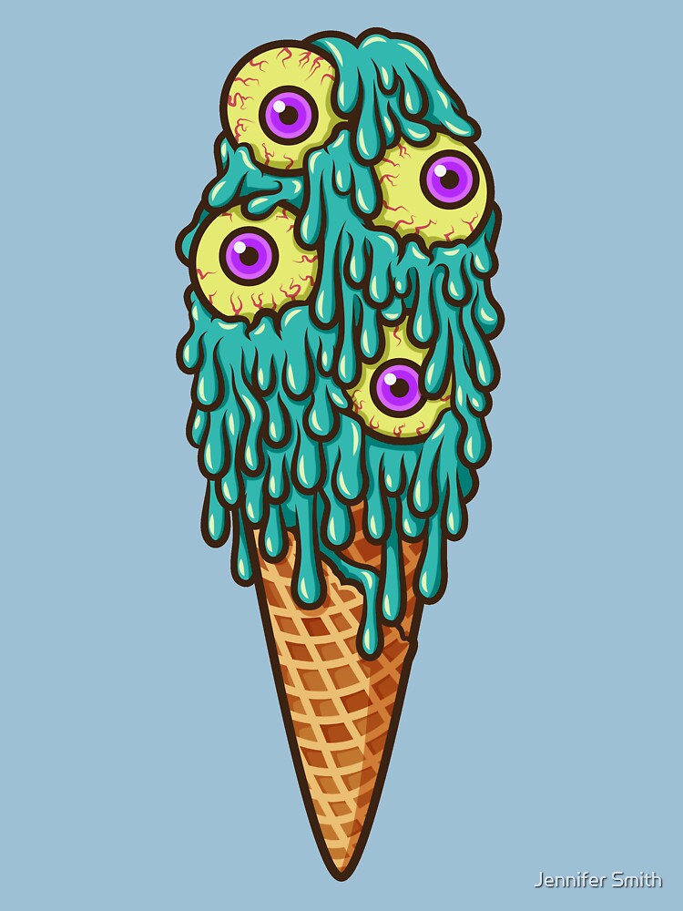 "Mutant Eye Scream (blueberry)" T-shirt by Jennifer-Smith | Redbubble