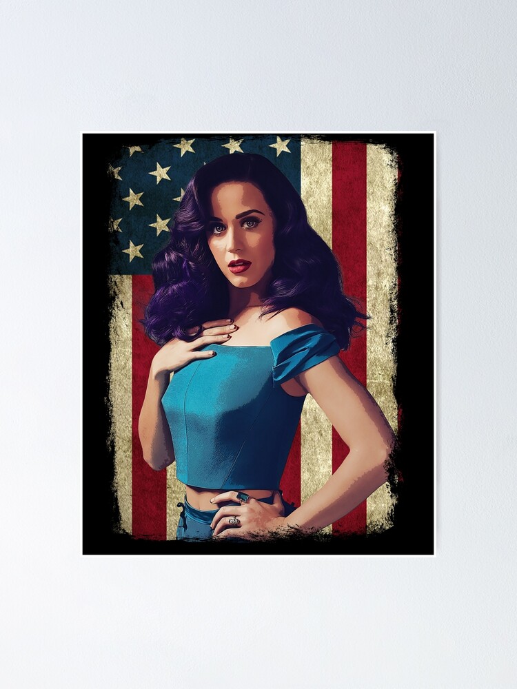 "Vintage American Flag Katy Perry Legend" Poster for Sale by ...