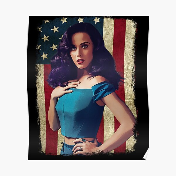 "Vintage American Flag Katy Perry Legend" Poster for Sale by ...