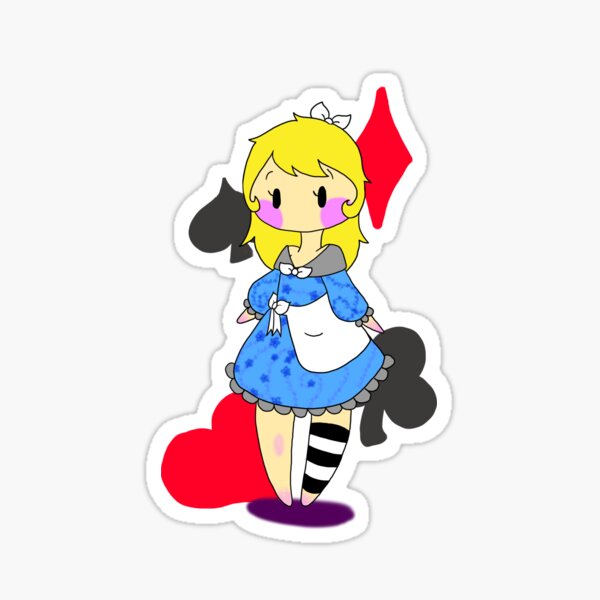 "Alice" Sticker for Sale by CartoonCrazi3 | Redbubble
