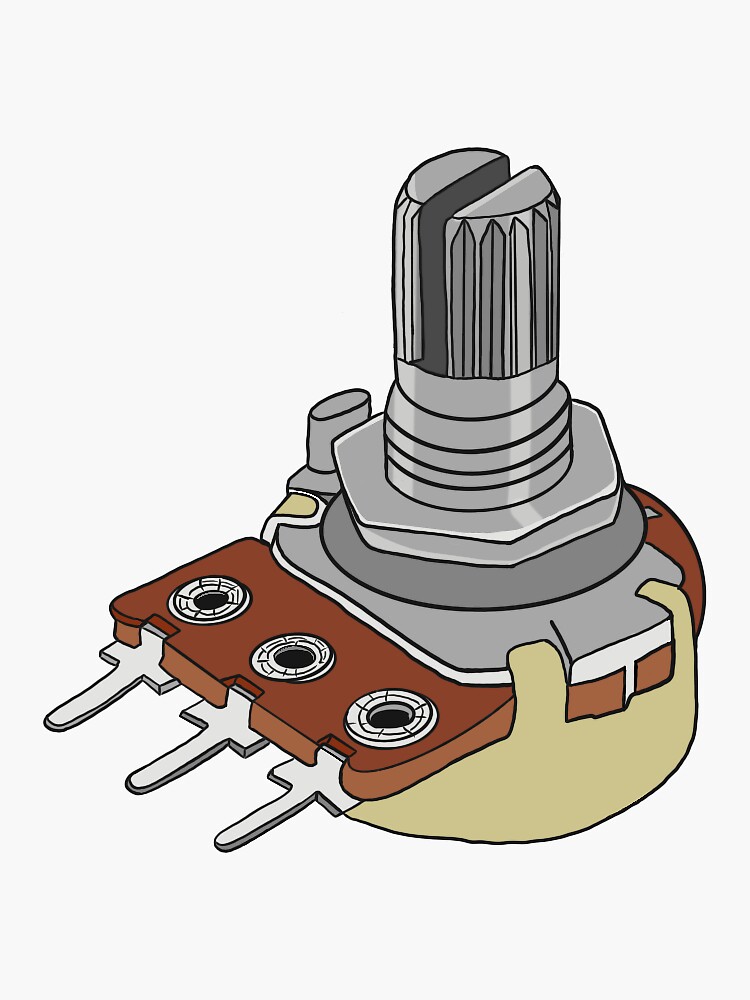 "Potentiometer" Sticker for Sale by trashduino | Redbubble
