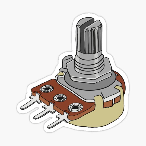Pegatina «Potenciómetro» de trashduino | Redbubble