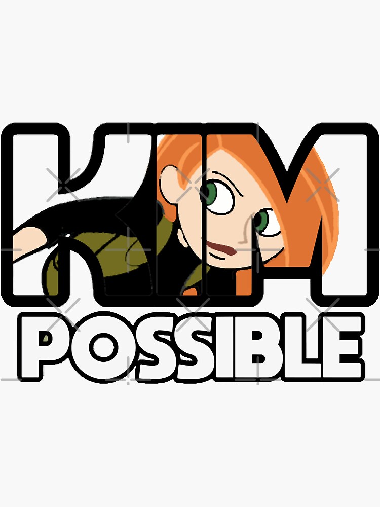 "Kim possible anime logo" Sticker for Sale by HatfieldAnthony | Redbubble