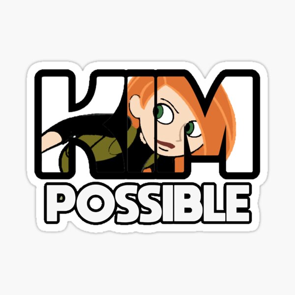 "Kim possible anime logo" Sticker for Sale by HatfieldAnthony | Redbubble
