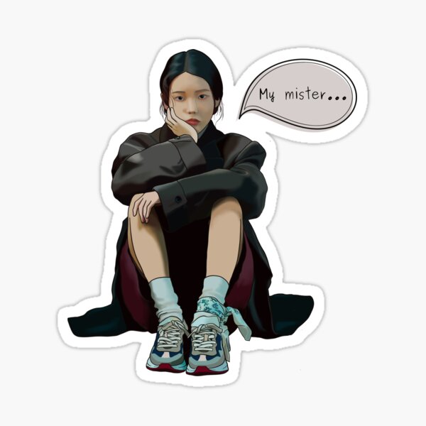 "IU - Korea's sweetheart" Sticker for Sale by Yujububu | Redbubble