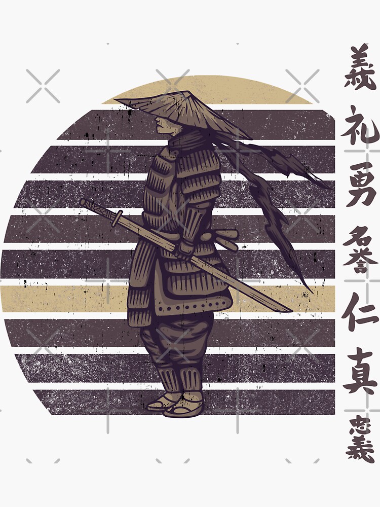 "Vintage Ronin" Sticker for Sale by Zylegion | Redbubble