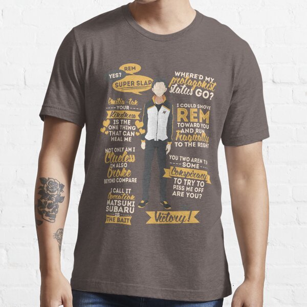 "Natsuki Subaru Quotes" T-shirt for Sale by ZeroKara | Redbubble ...