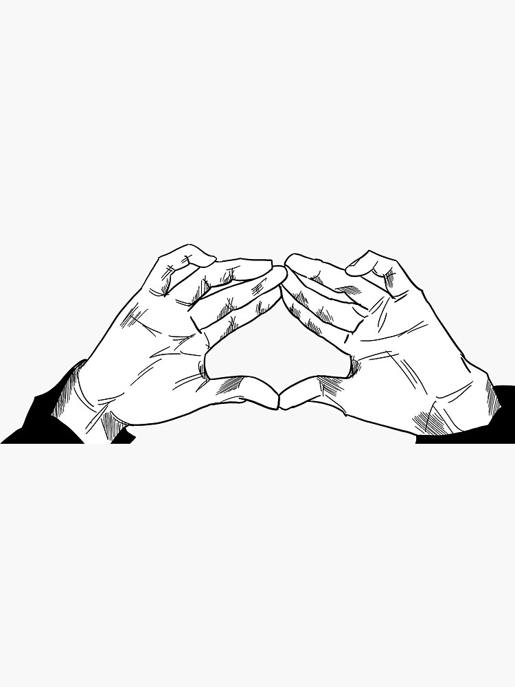 "megumi fushiguro frog shikigami hands sign" Sticker for Sale by ...