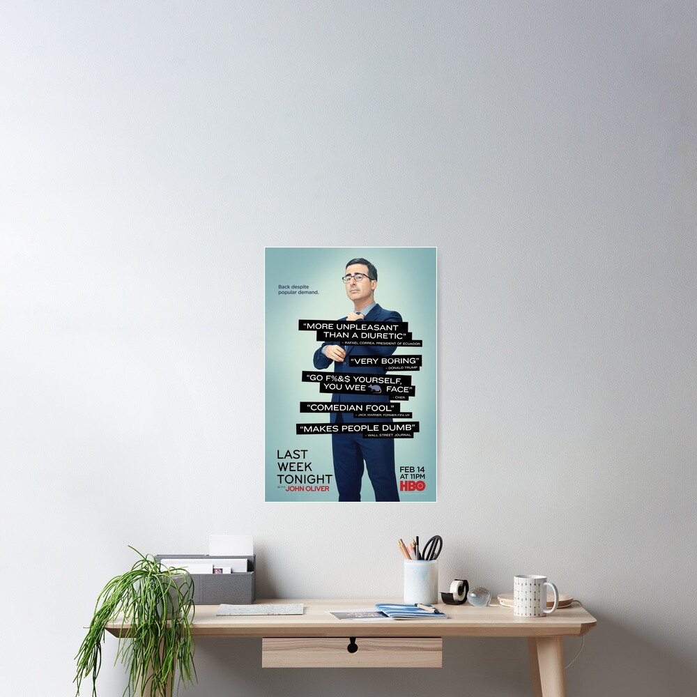 "Last Week Tonight" Poster for Sale by Jabec | Redbubble
