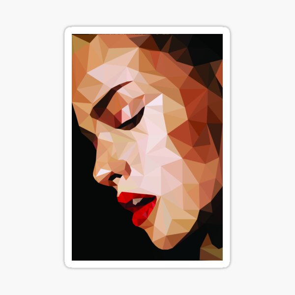 "Polygon Girl Vector Art " Sticker for Sale by ShoppingFarm | Redbubble